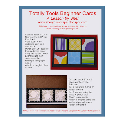 Sher Your Scraps: Totally Tools Greeting Cards