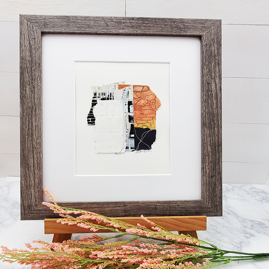 StencilGirl® Talk: Mini Stitched Collages with StencilGirl® Stencils