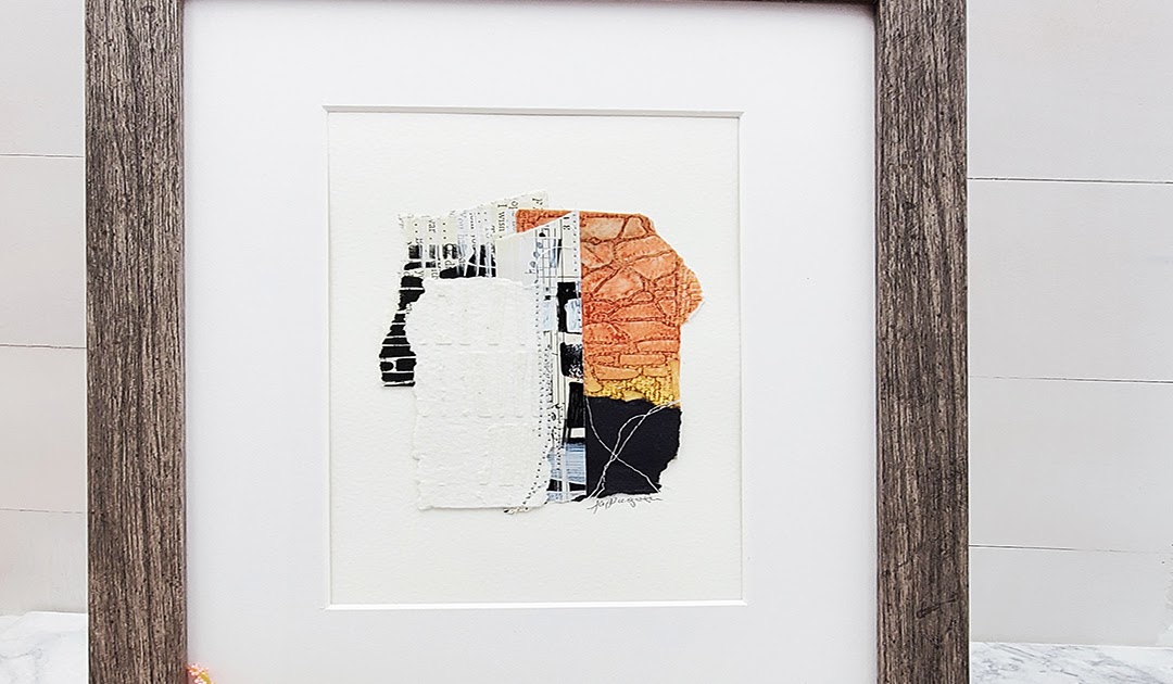 StencilGirl® Talk: Mini Stitched Collages with StencilGirl® Stencils