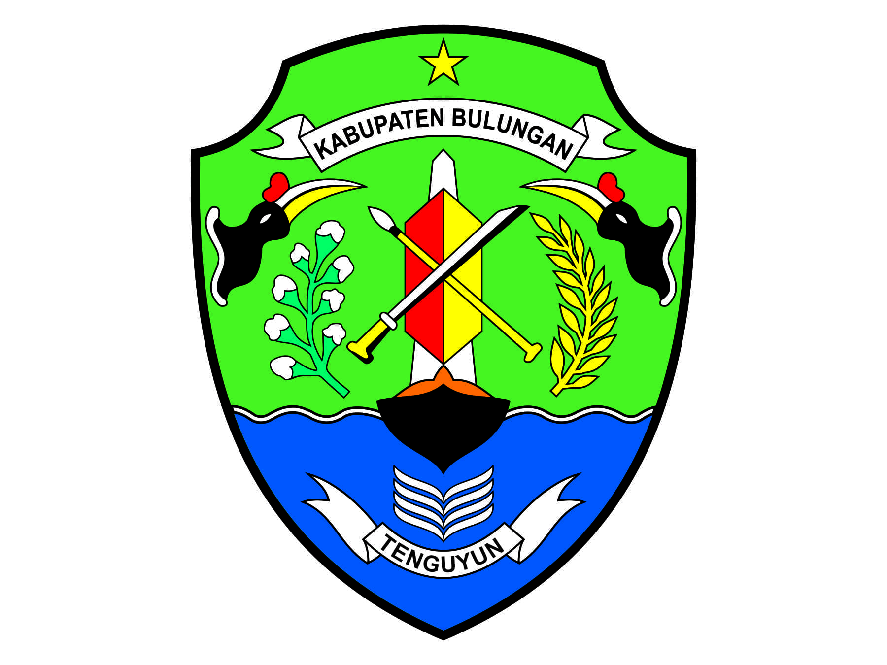 DOWNLOAD LOGO KABUPATEN BULUNGAN (BULUNGAN REGENCY) | Logo Awal