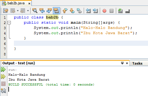 ARF Komunika: Perintah Untuk Menampilkan Kata di Java