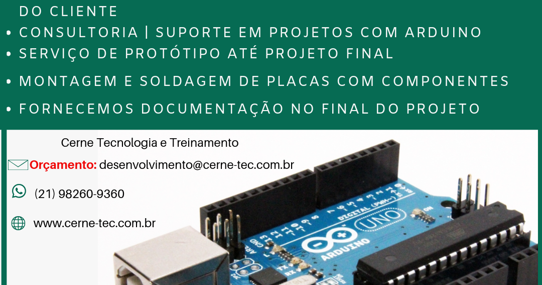 Cerne Tecnologia e Treinamento: Projetos de Eletrônica com Arduino