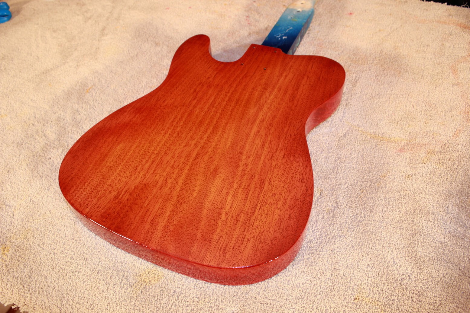 Guitar Kit Builder: Flamed Telecaster: 8th Coat of Tru-Oil