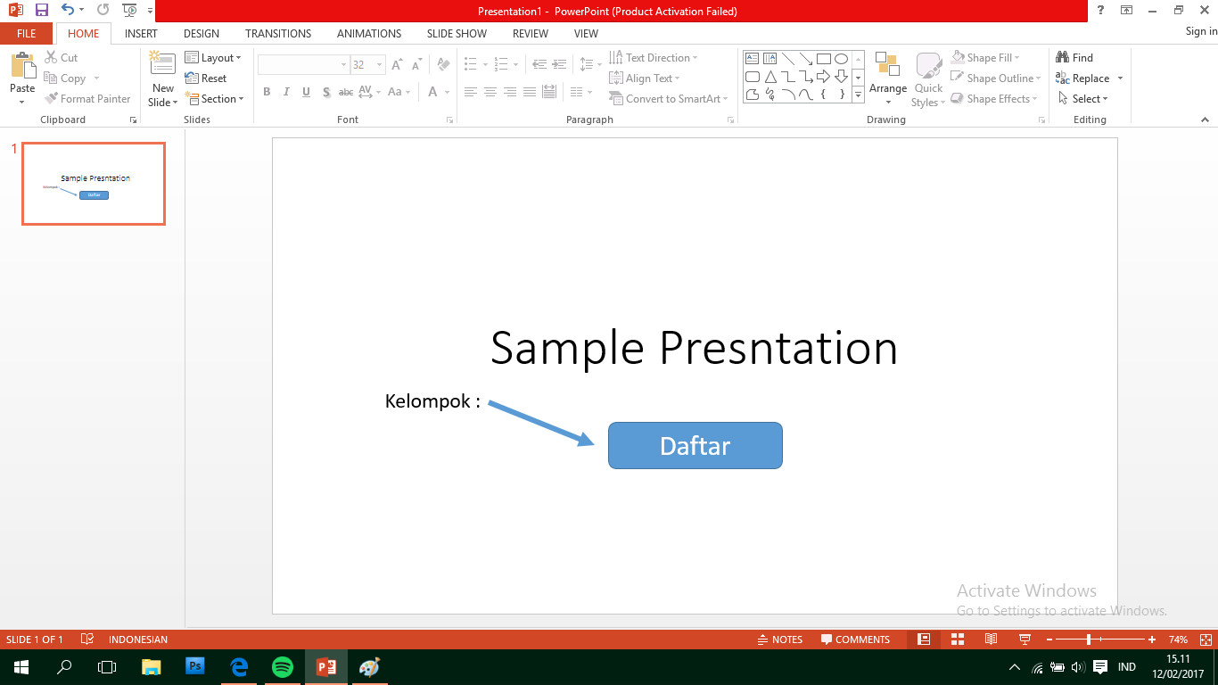 Faanir BLOG Irfaan: Cara Membuat Pop Up Sederhana di PowerPoint