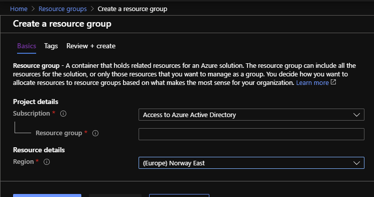 Creating Azure Resource Groups with PowerShell