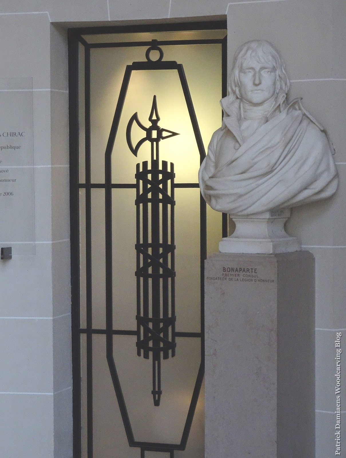 ORNAMENTAL WOODCARVER Patrick Damiaens: Fasces symbol as an ornament ...