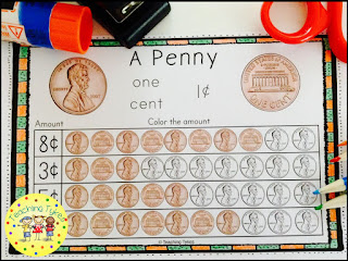 Teaching Tykes: Money Coin Booklet - Penny