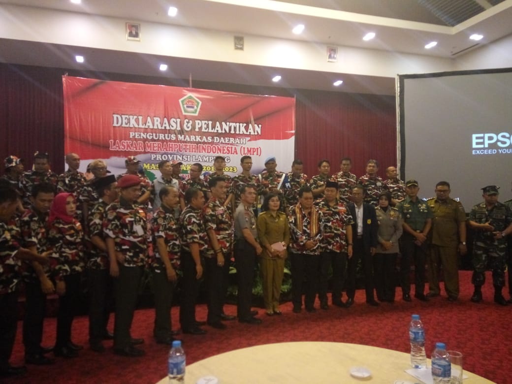 Laskar Merah Putih Indonesia (LMPI) Lampung Resmi Dilantik - Portal ...
