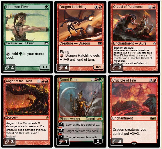 Magic the Gathering Adventures: [Modern] Dragons Casual Deck