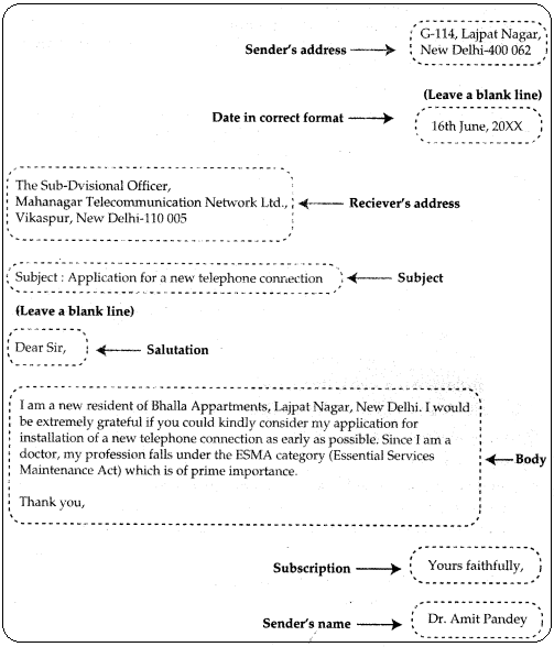 Formal Letter Format Cbse Class 10 - Birthday Letter