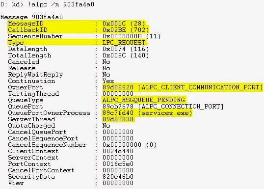 BSODTutorials: Debugging LPCs with WinDbg