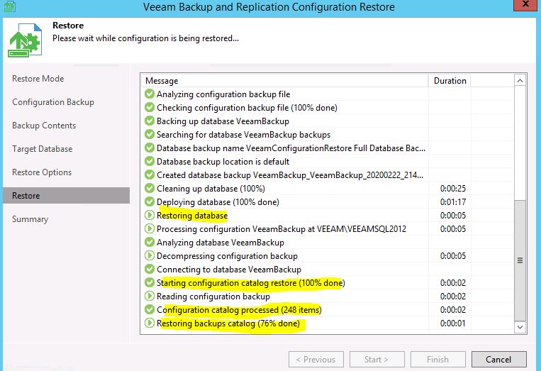 Remote Infrastructure Management: Veeam Configuration Backup Restore