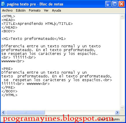 Diseño de Paginas Web Jsp: SESION 2: FORMATO DE TEXTO