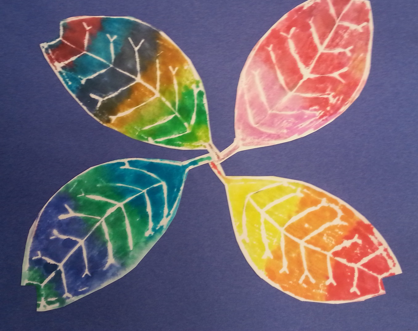 a faithful attempt: Leaf Styro Marker Prints