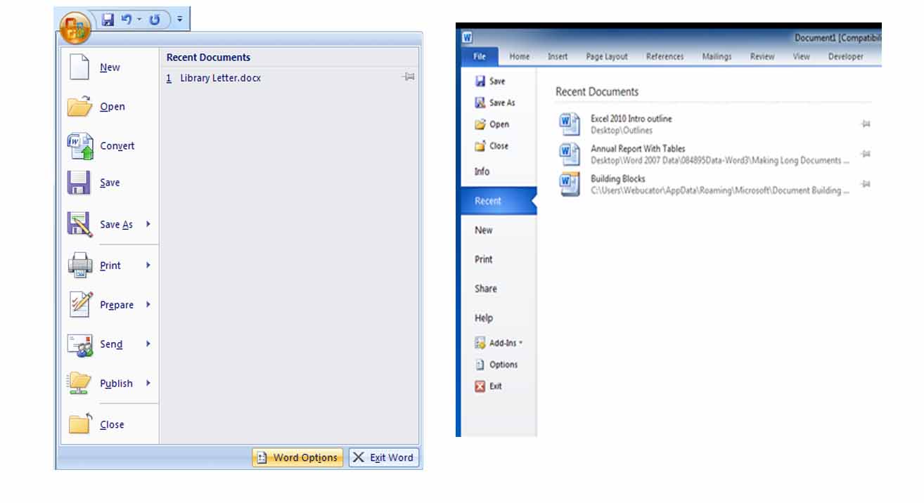 Introduction To Ms Word 2010 And Its New Features ~ Tutorialtpoint Java Tutorial C Tutorial