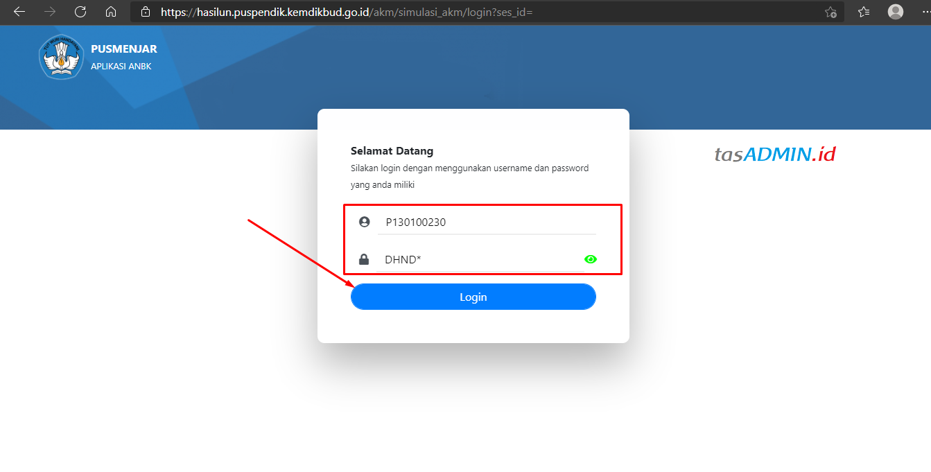 Simulasi Cara Mengerjakan AKM Asesmen Nasional (AN) Tahun 2023 - tasADMIN
