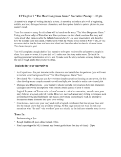 essay examples: The Most Dangerous Game Essay