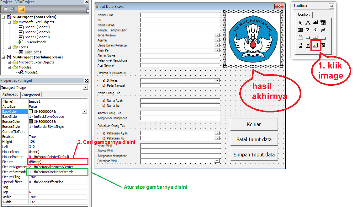 Cara membuat Input Data UserForm Dengan VBA Pada Ms. Excel misalnya ...