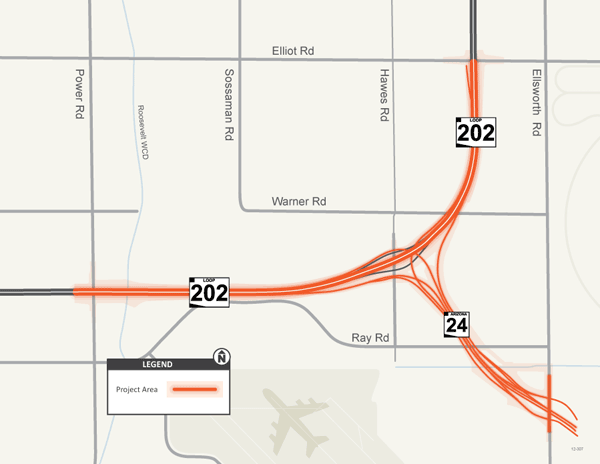 Surtension Electrique: SR 24 construction requires Santan traffic ...