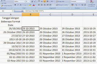 Cara Merubah Format Tanggal Menjadi Format Text dalam Excel - Belajar ...