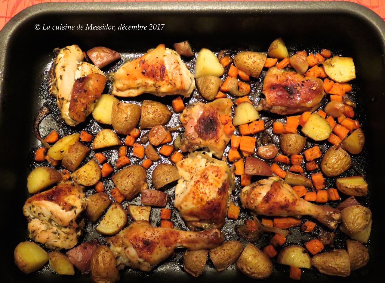 La cuisine de Messidor: Poulet rôti en morceaux aux légumes cramés