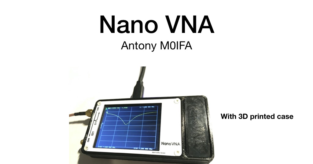 Ganymede M0IFA: Learning about the Nano VNA