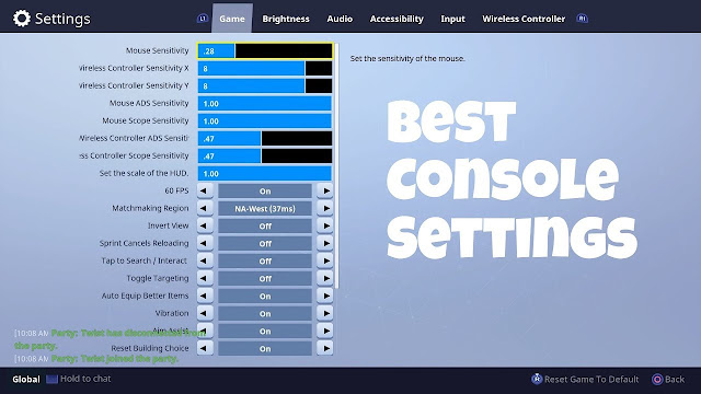 Fortnite Settings - Best Settings To Improve Performance PS4-Xbox-PC-Mac