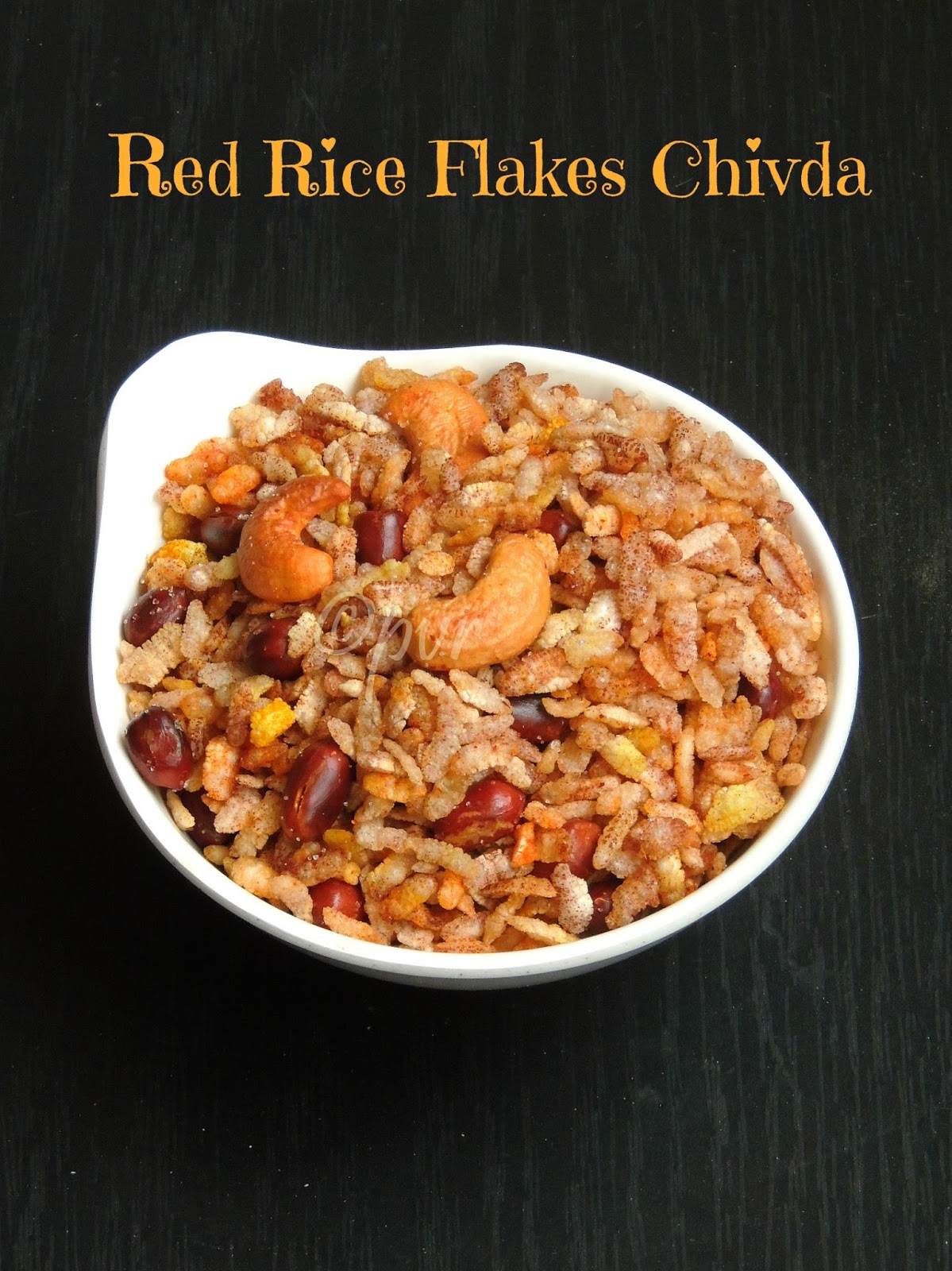 Priya's Versatile Recipes: Red Rice Flakes Chivda/Sivappu Aval Mixture ...