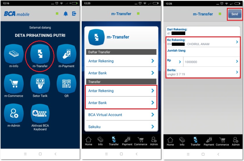 CONTOH CARA TRANSFER UANG DI M-BCA LENGKAP DENGAN GAMBAR - Bimbel Sekolah