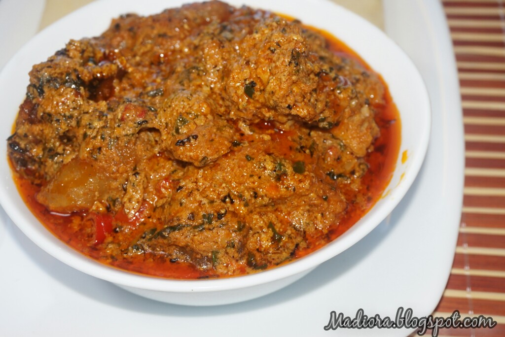 Egusi Soup With Scent Leaf