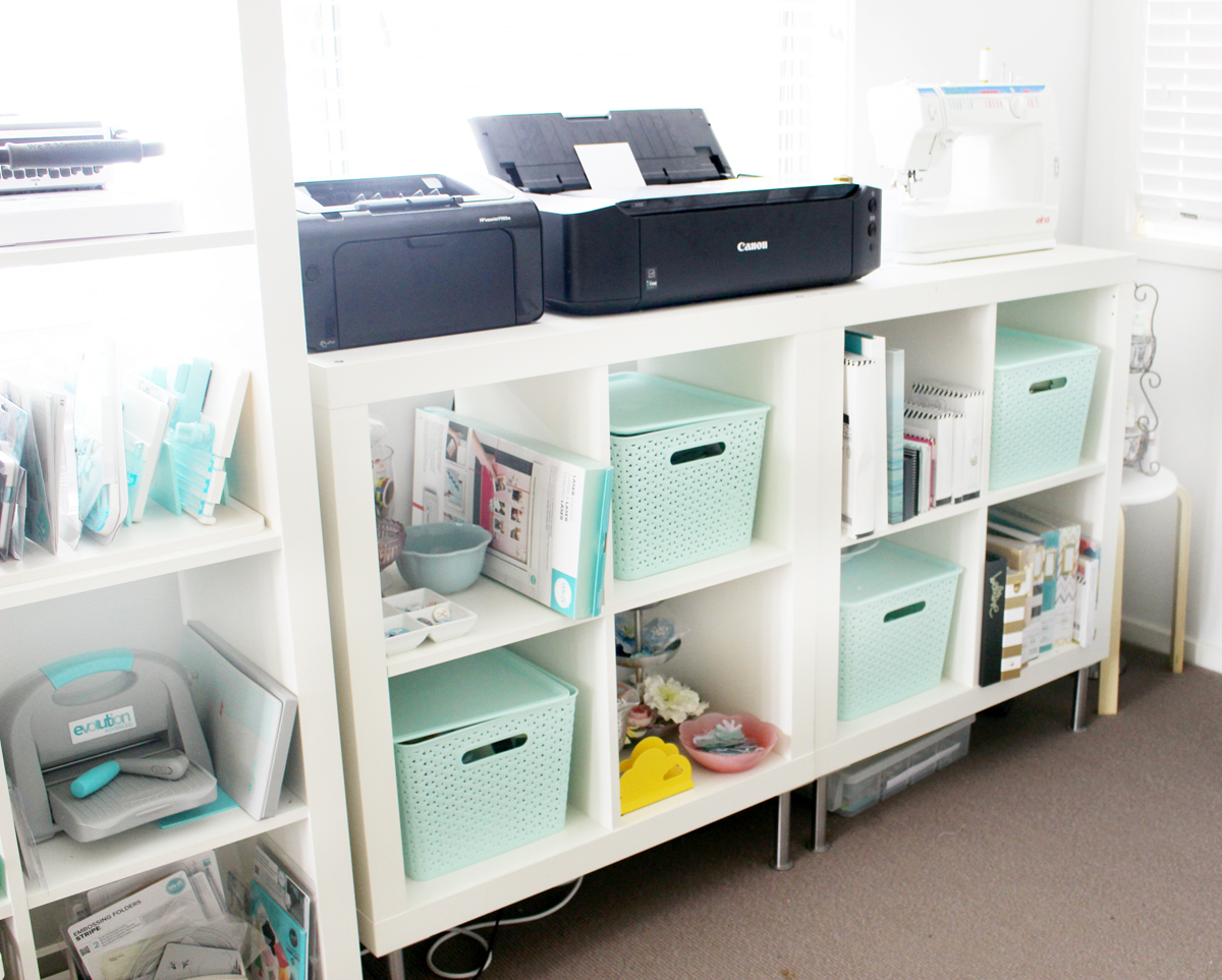 Glass Half Full: My updated scrapbook studio