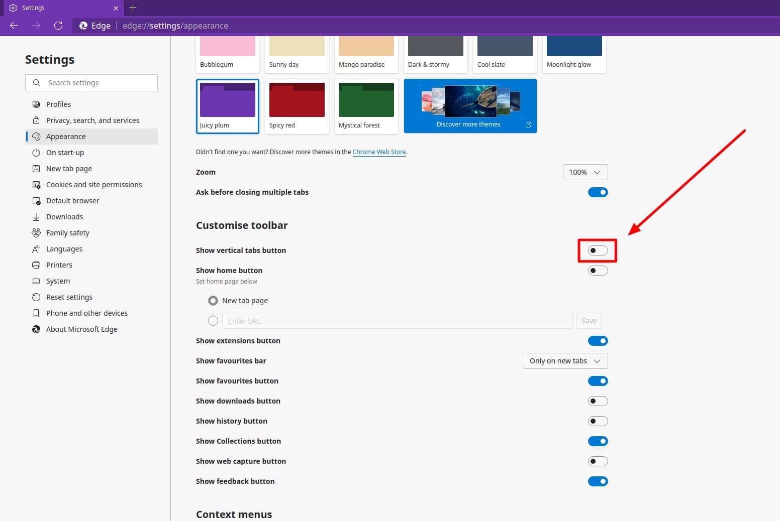 How To Disable Vertical Tabs In Microsoft Edge Using Registry Theme How To Disable Vertical Tabs In Microsoft Edge Using Registry Theme
