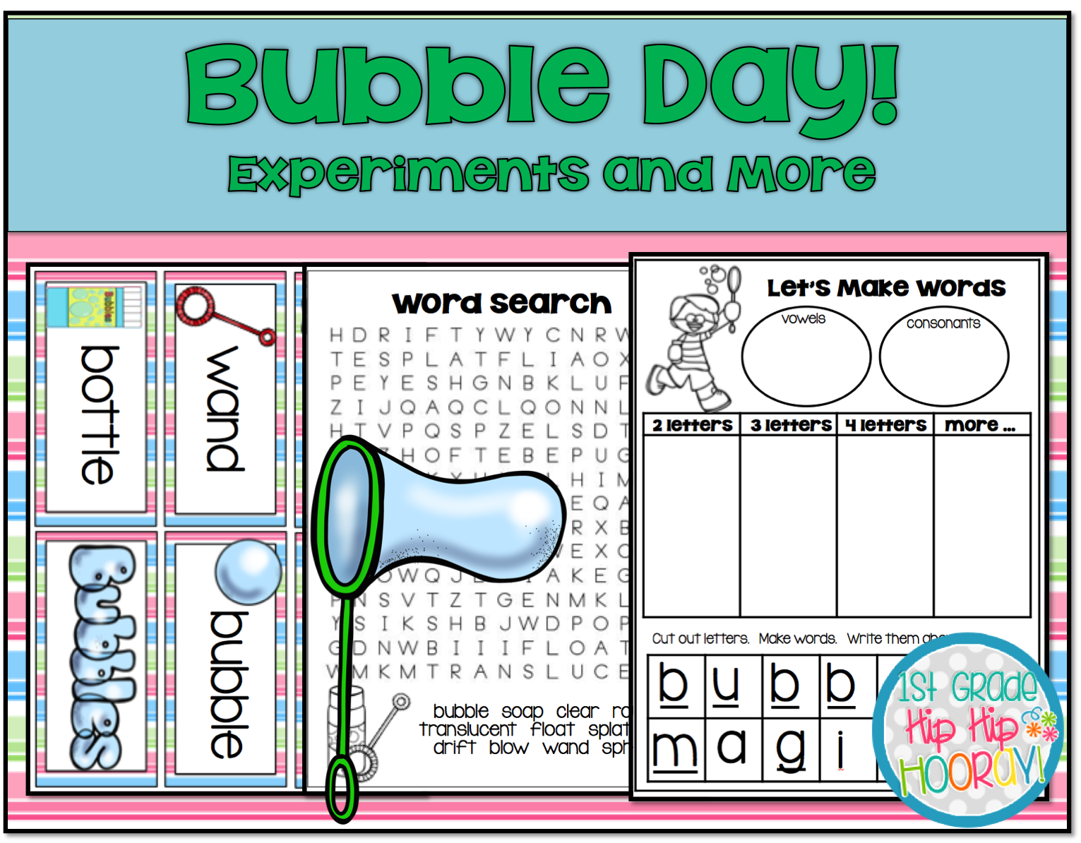 1st Grade Hip Hip Hooray!: Bubbles!