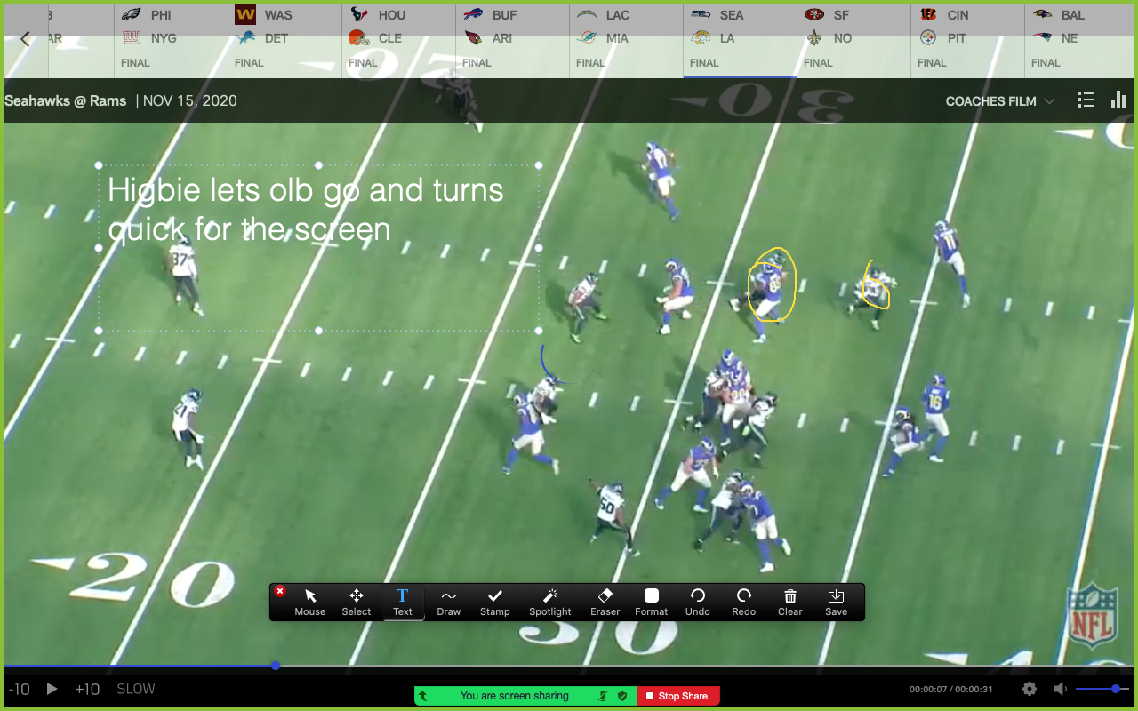 Breaking down the game- Football Film Study 101: NFL and College Screen ...