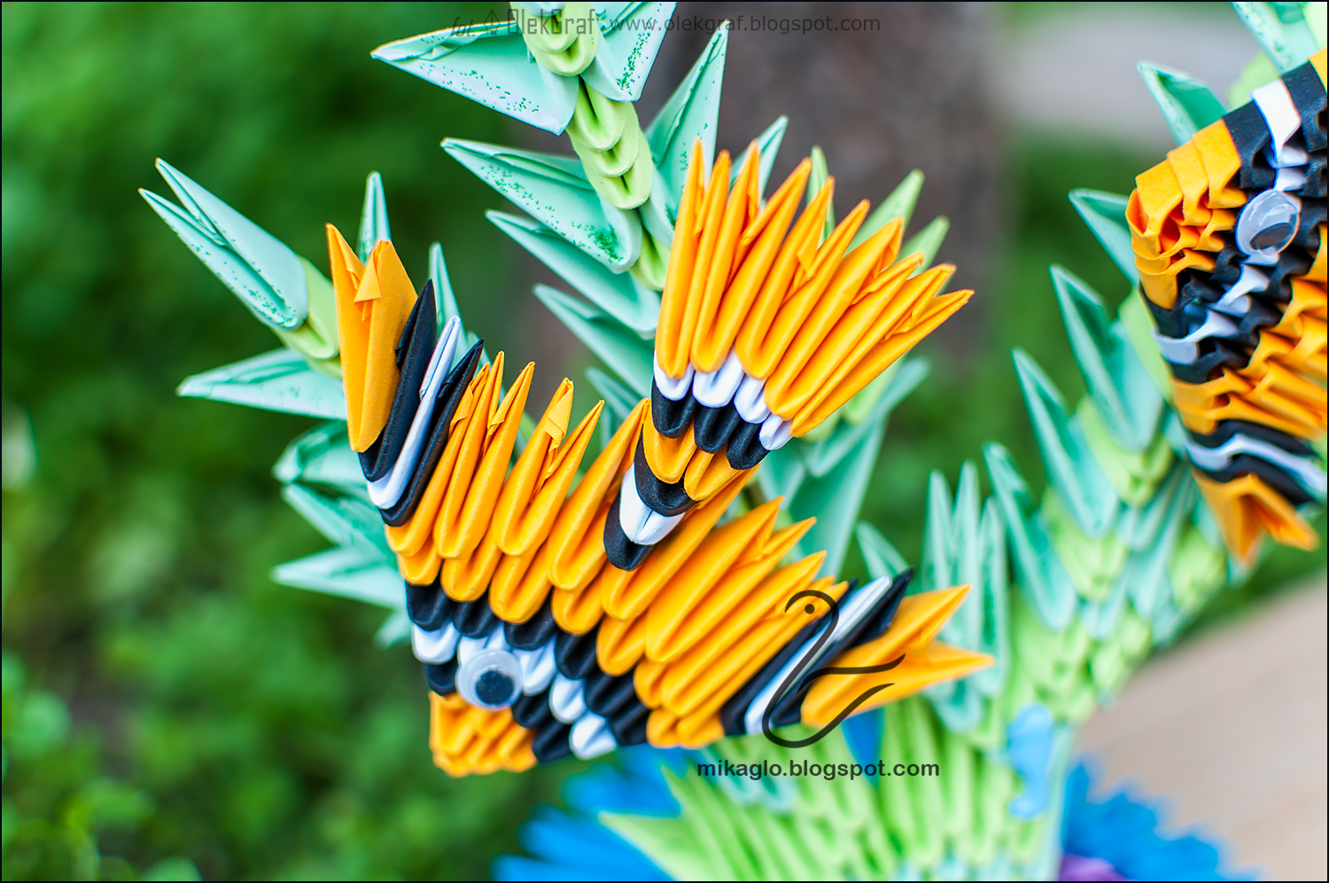 Origami 3d - mikaglo: 592. Rafa koralowa z rybkami z origami / 3d ...