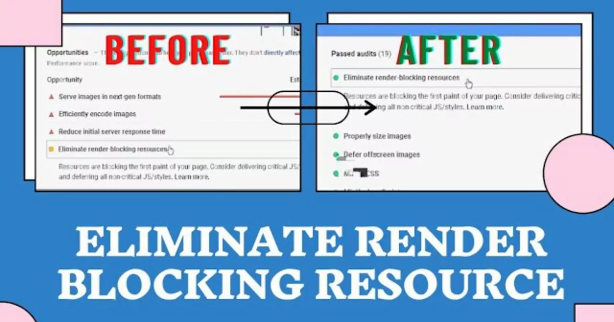 [SOLVED] Eliminate Render Blocking Resources