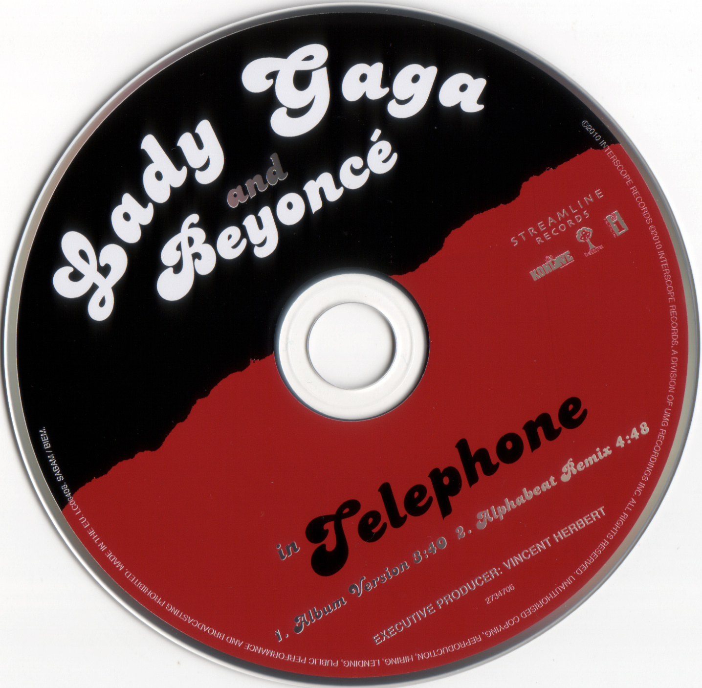 Single: Lady Gaga - Telephone (Feat. Beyoncé) - Encartes Pop