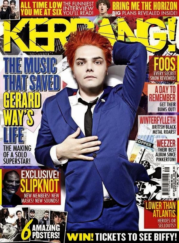 Gerard Way Street Team: Gerard in Kerrang!