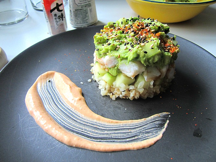 Skinny Shrimp & Avocado Stacks