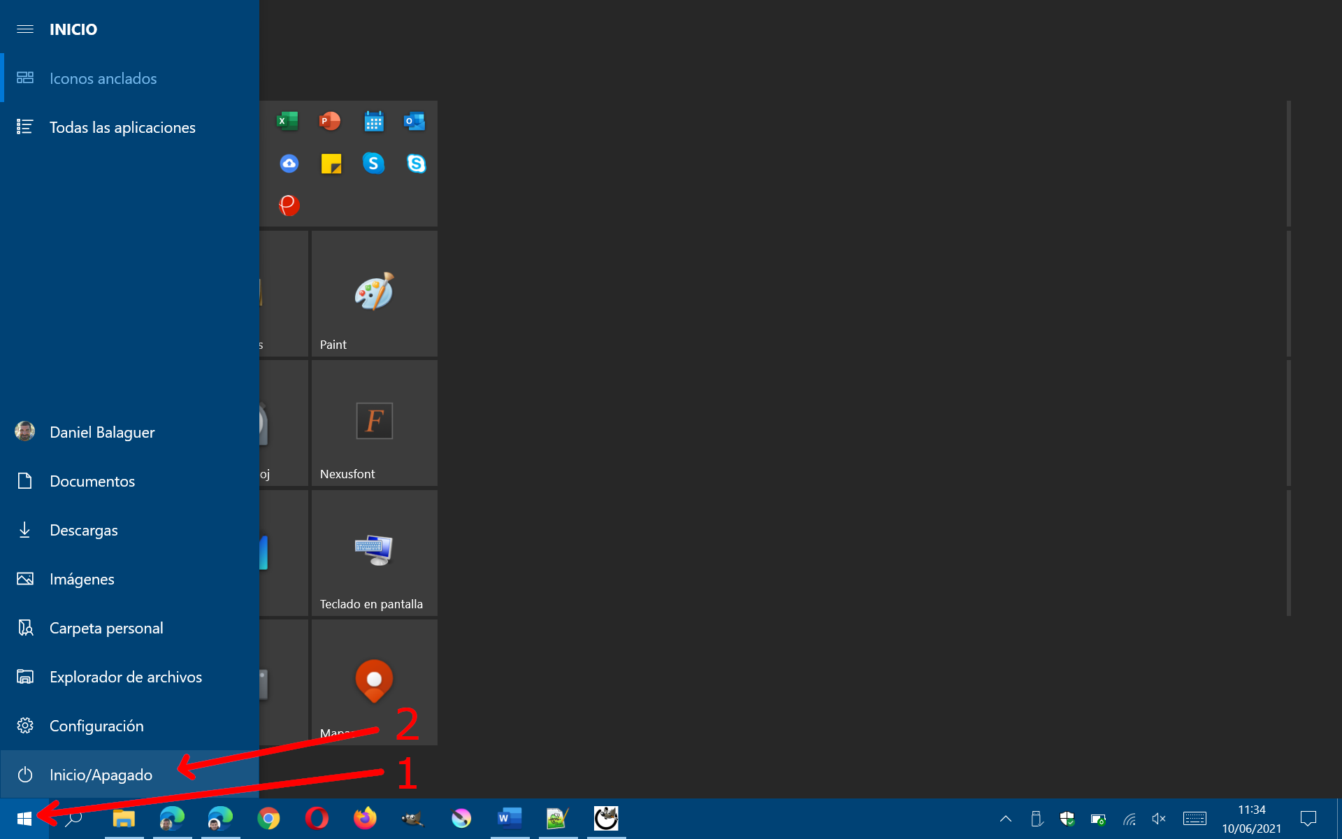 Taller de informática: ENCENDER Y APAGAR EL ORDENADOR