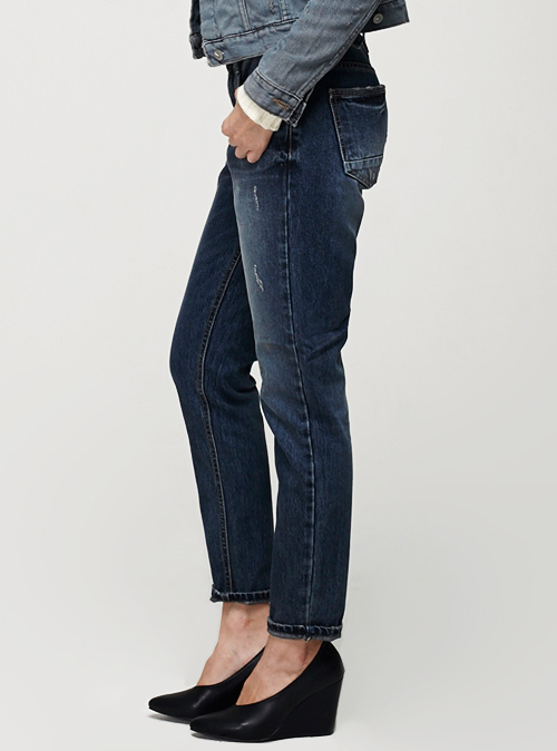 [Blackfit] Grunge Washed Blue Jeans | KSTYLICK - Latest Korean Fashion ...