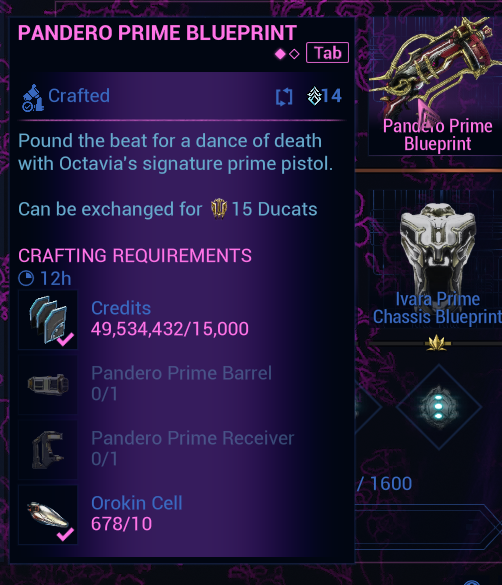 Ackbar's Tenno Report: Review: Pandero Prime (U29.10.10)