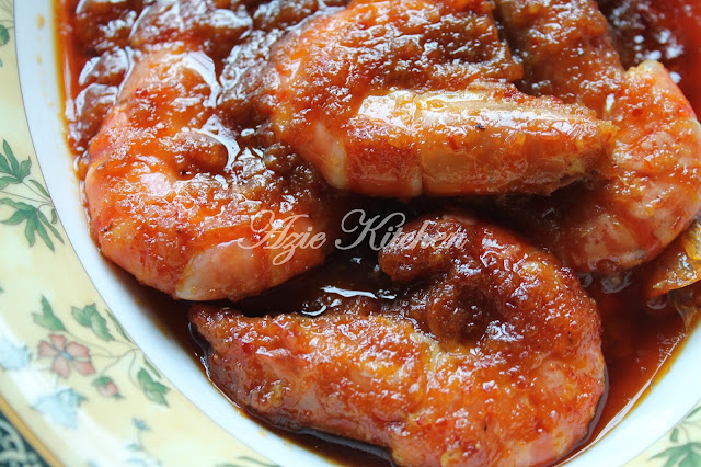 Udang Masak Merah Sedap - Azie Kitchen