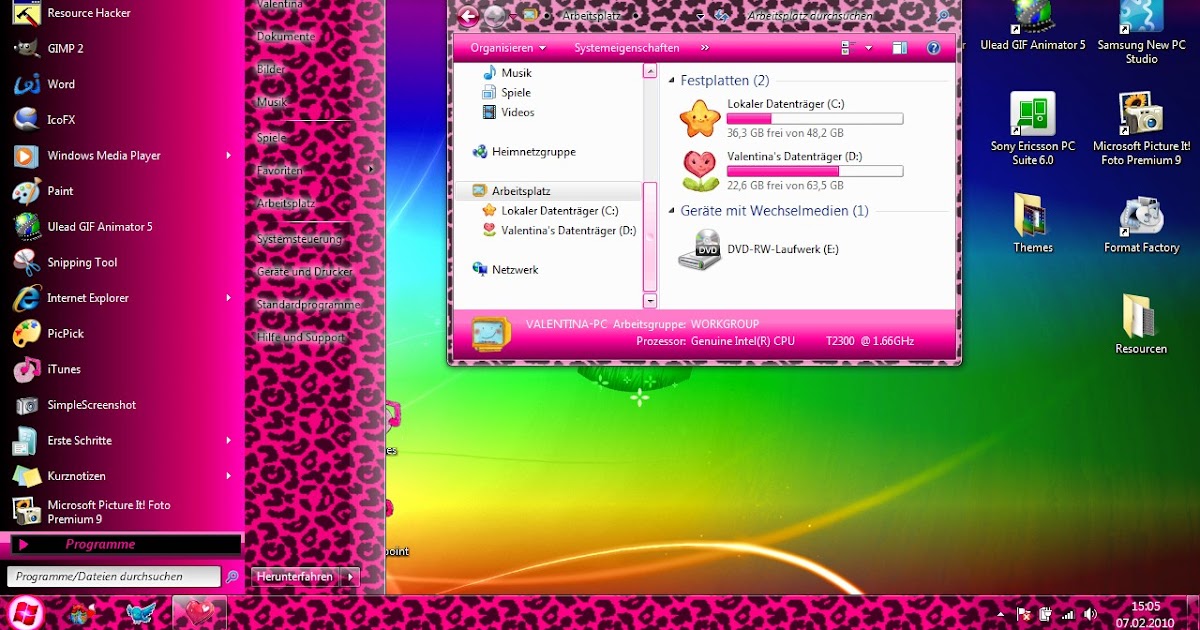 ::Cerita ~ Tentang ~ Hati::: ~EdiT Cute Theme TaskBar~ (only in Windows 7)