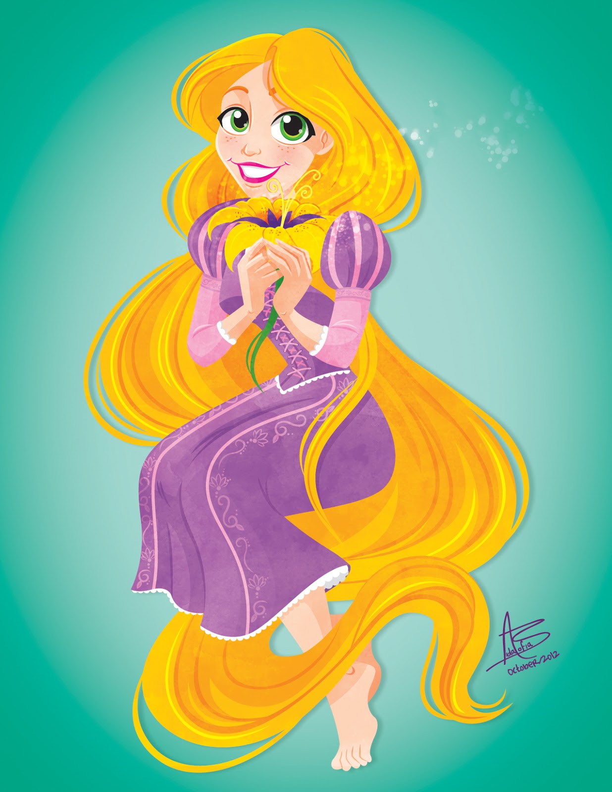 The art of Aida Sofia Barba: Flower gleam and glow