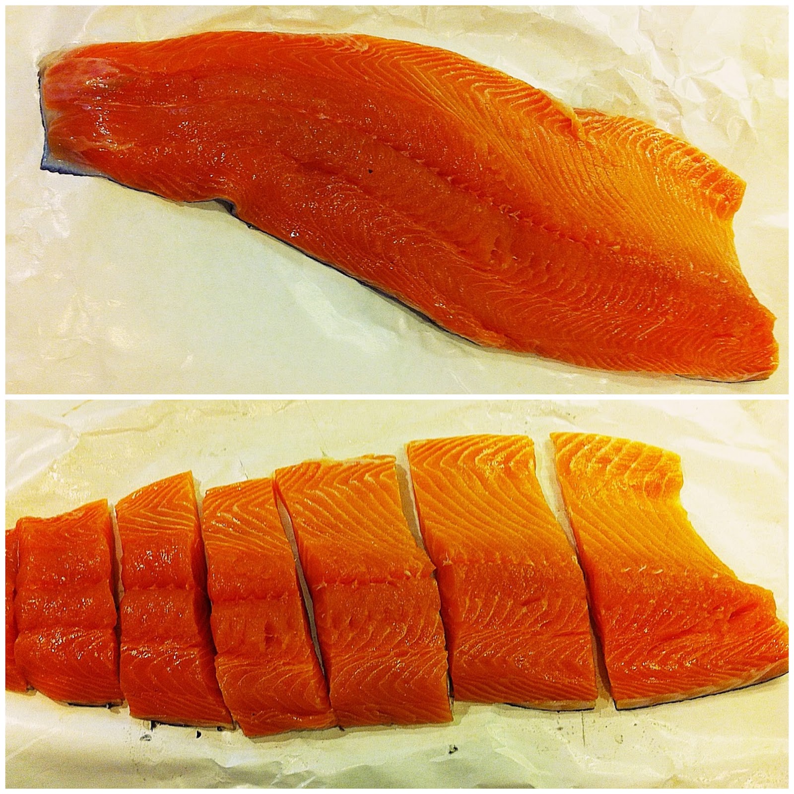 a Cook's Cooking: Pan-Fried Salmon Fillet + Garlic String Beans