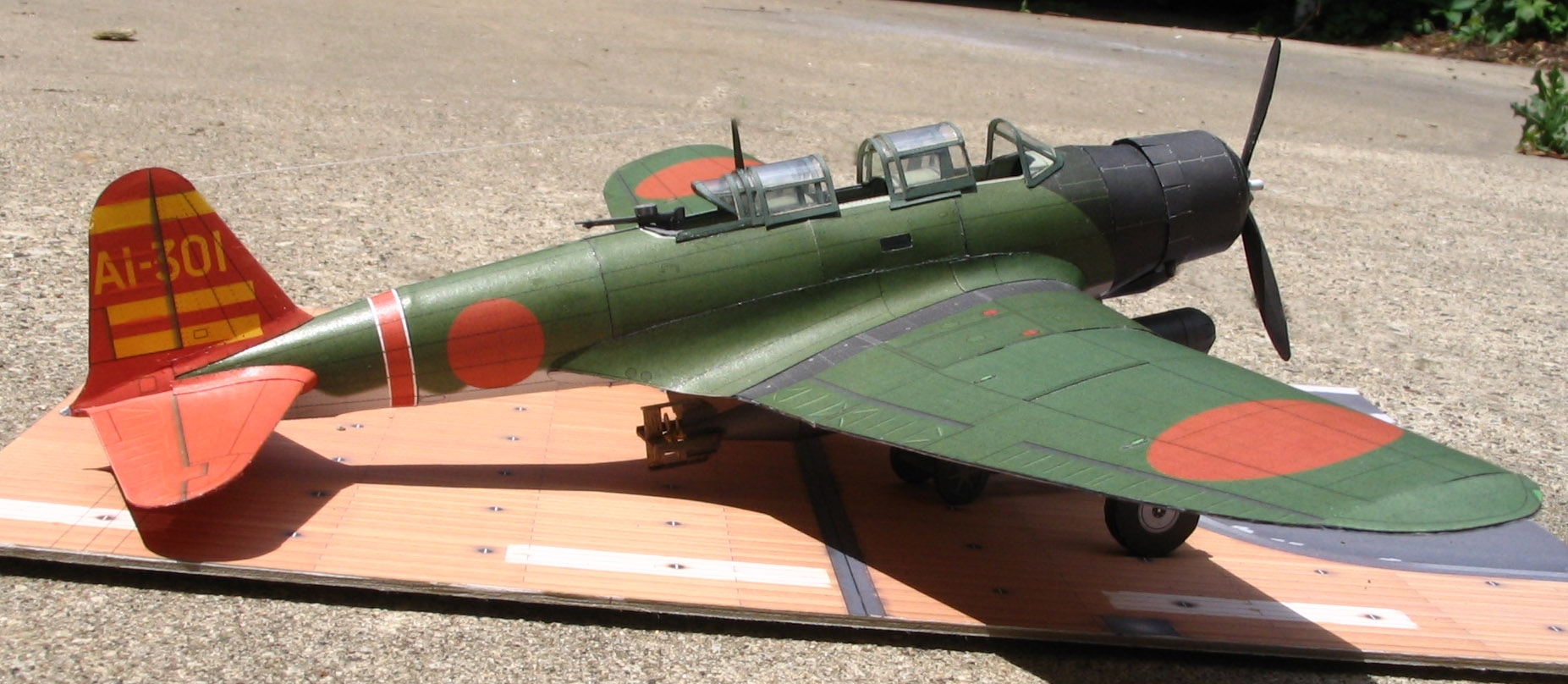 David's Paper Cuts: Nakajima B5N2 "Kate" paper model 1:33 scale