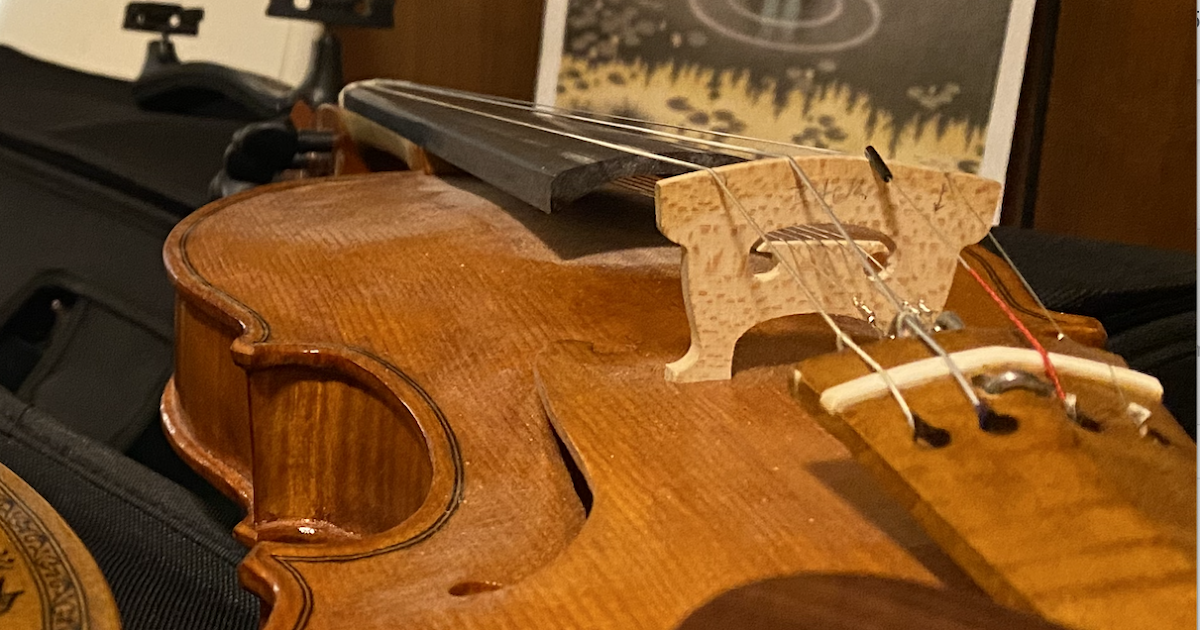 Owyhee Mountain Fiddle Shop: Hardanger fiddle bridge, modified