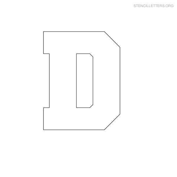 Printable Letter D Stencils - Birthday Letter