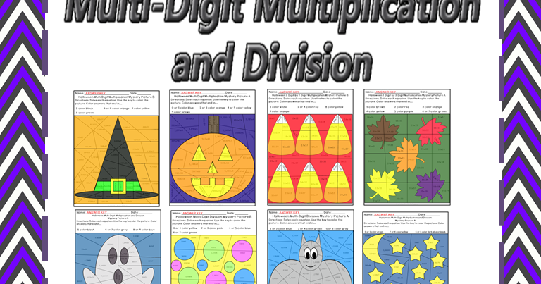 Smiths On the Coast: Halloween Multi-Digit Multiplication and Division ...
